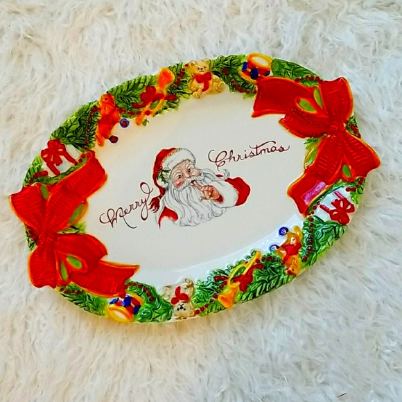 Fitz and Floyd | Holiday | New Fitz And Floyd Classic Santa Cookie ...